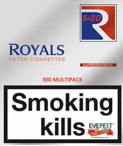Royals Superkings Red Cigarettes (20 per pack x 5) | Everest Cash & Carry